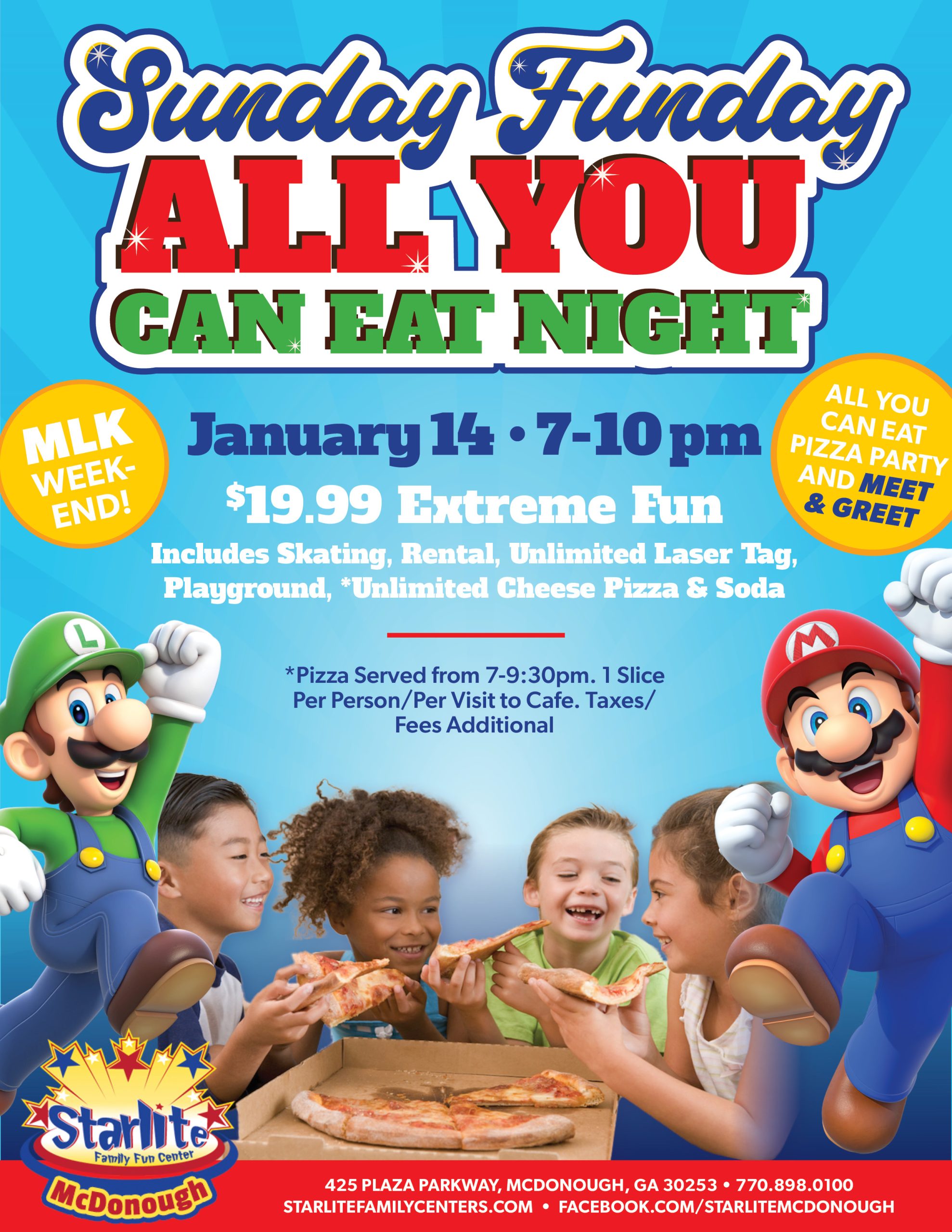 Hours | Starlite Family Fun Center | McDonough, GA