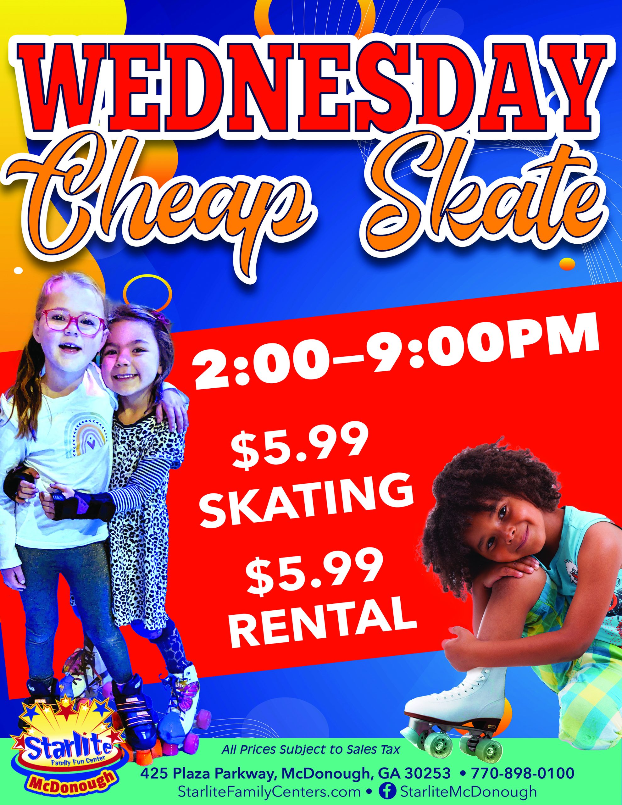 Hours | Starlite Family Fun Center | McDonough, GA